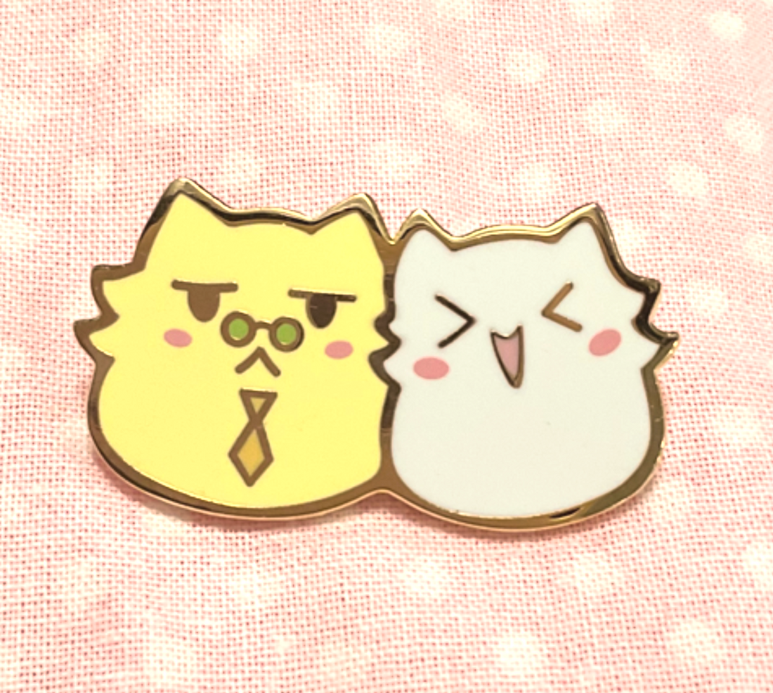 Gojo Cat W Nanami Enamel Pin – yulicechan